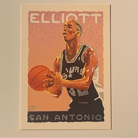 NBA HOOPS | Toys | 991 Nba Hoops San Antonio Spurs Sean Elliott 526 ...
